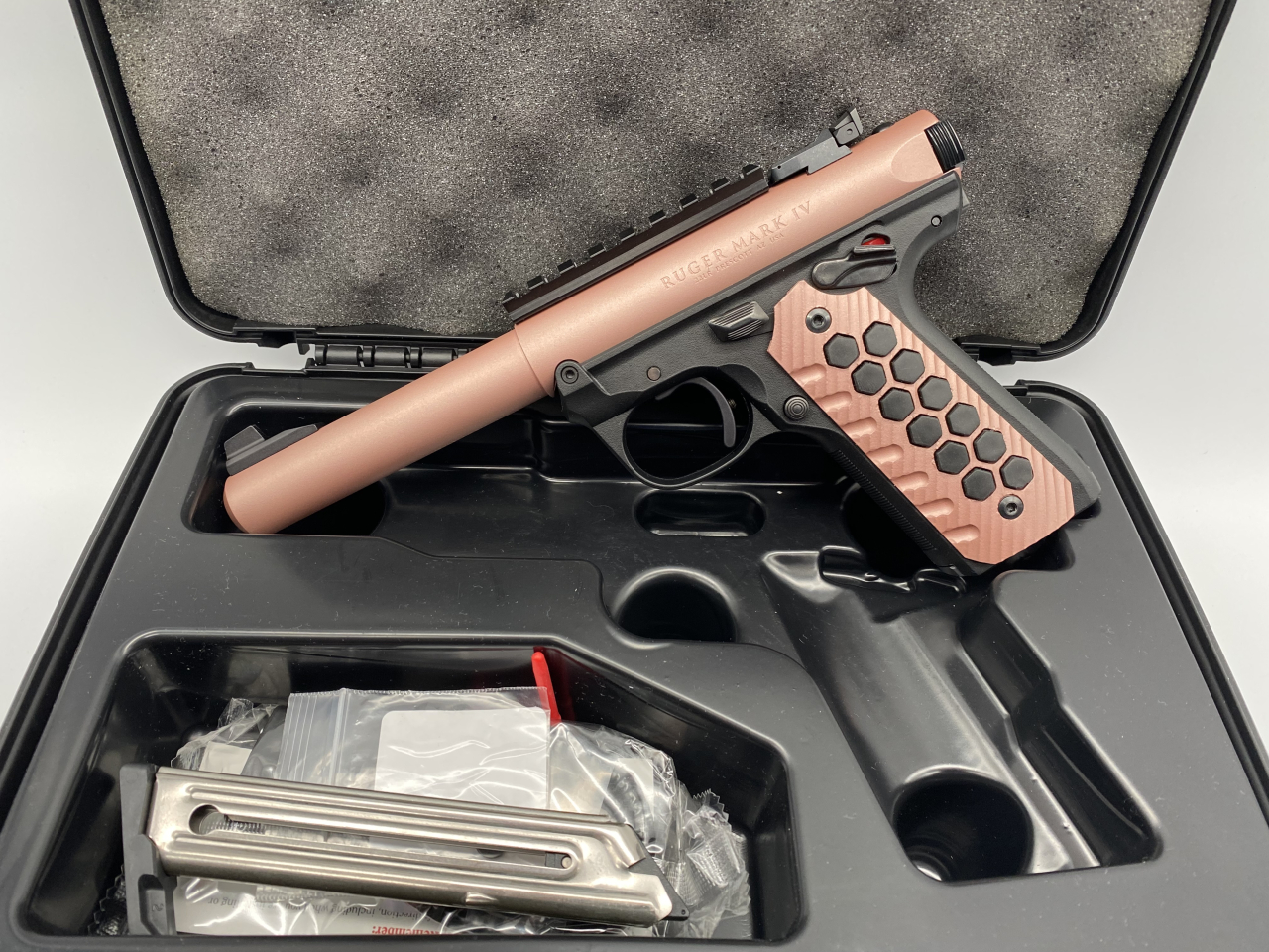 Ruger Mark IV 22/45 Cerakote Rose Gold - eGun