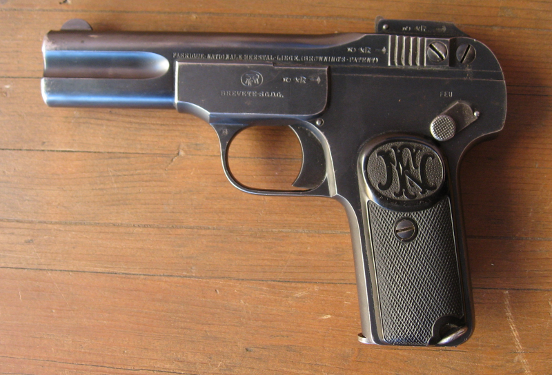 FN Brevete S.G.D.G. Browning's Patent 7,65mmBrowning Fabrique Nationale Herstal Liege Modell ...